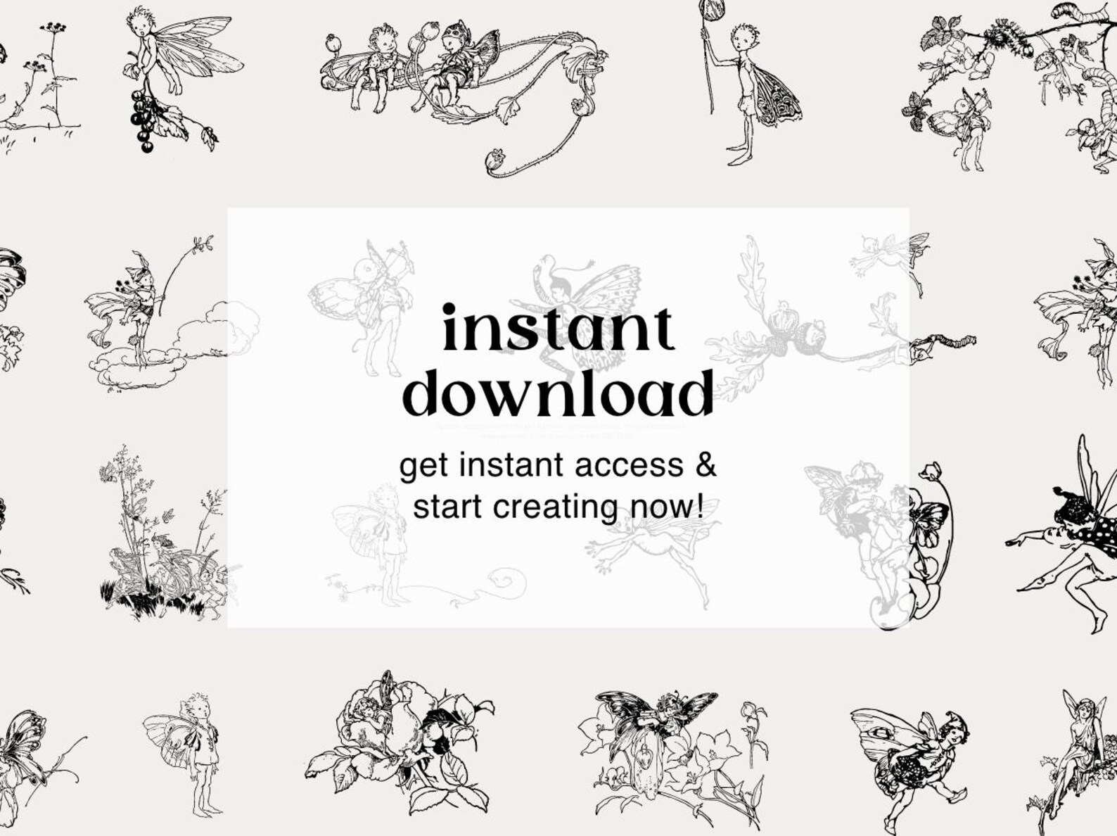 Vintage Fairy Tale Clipart Bundle: 23 Restored Illustrations (SVG & PNG ...