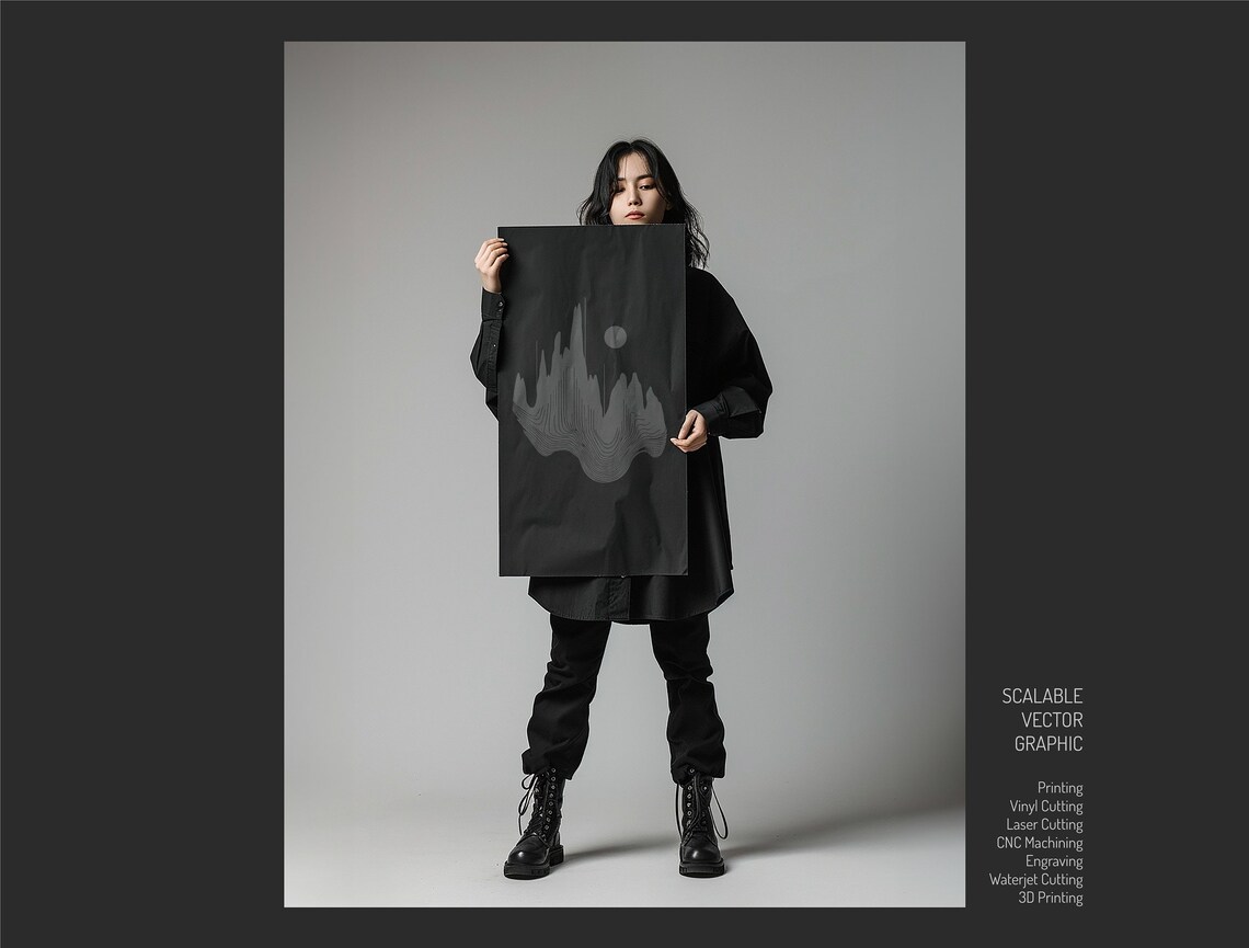 Soundscape Shape SVG File, Clipart, Organic Form, Cymatic Form, Moon ...