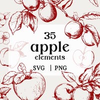 Apple Digital Clipart, Clip Art Graphics, Picnic Time - Commercial Use ...