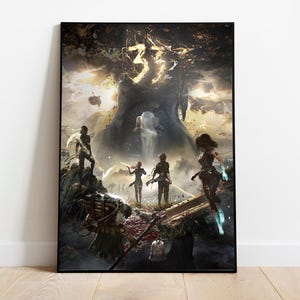 Clair Obscur Expedition 33 Cover Poster, RPG Gaming Poster Print, Video ...
