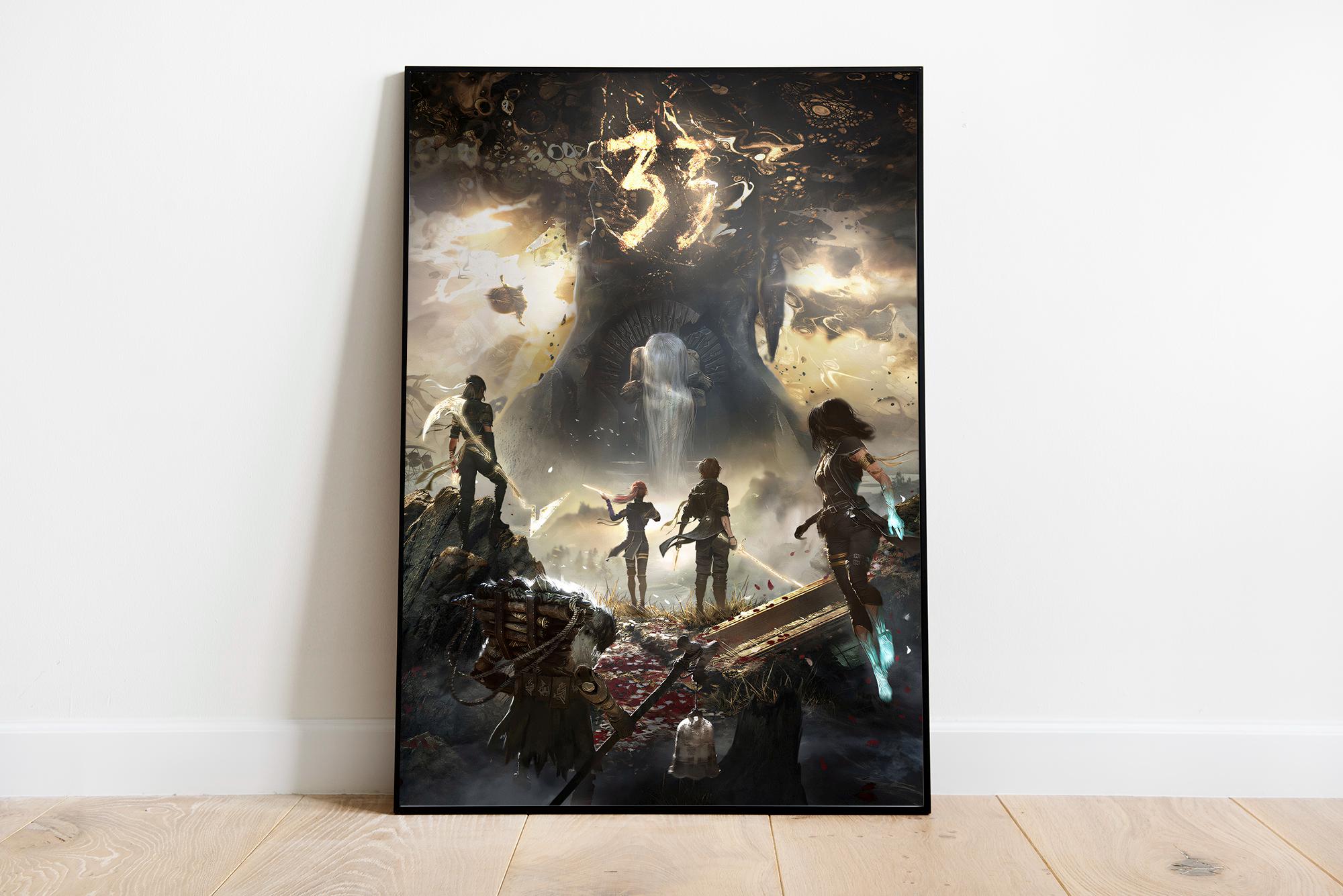 Clair Obscur Expedition 33 Cover Poster, RPG Gaming Poster Print, Video ...