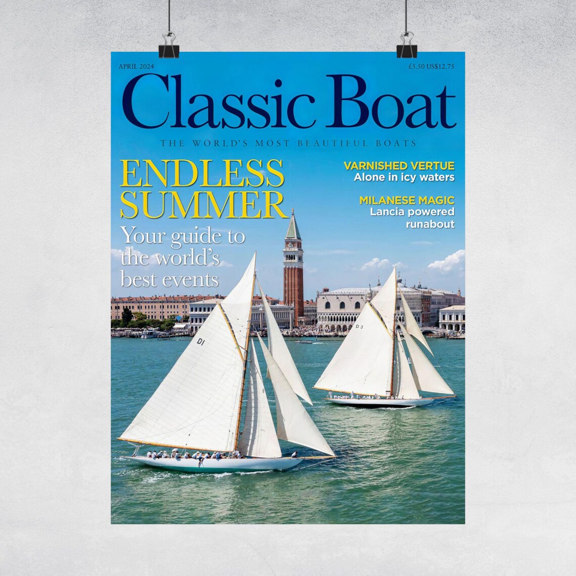 Boat Race Poster, Sailing Poster Print, Magazine Cover Print, Sailboat ...