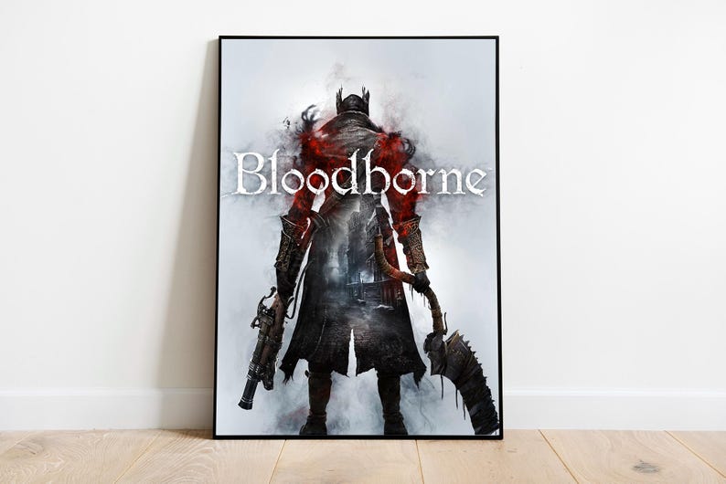 Bloodborne Box Art Cover Poster, Gaming Wall Art, Gamer Room Decor ...