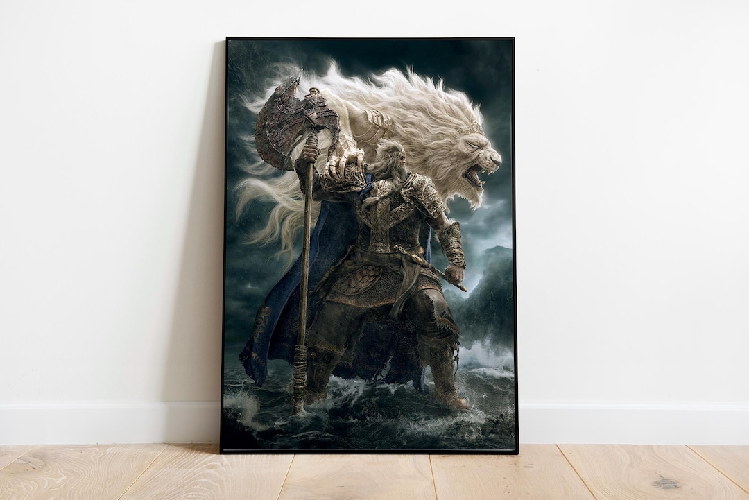 Elden Ring Godfrey Poster, Elden Ring Bosses Poster, Elden Ring Lords ...