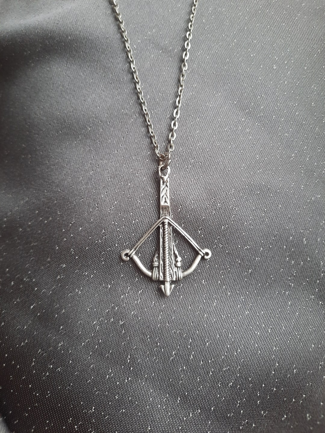 Medieval Crossbow Pendant Necklace, Bow and Arrow Pendant, Hunter ...
