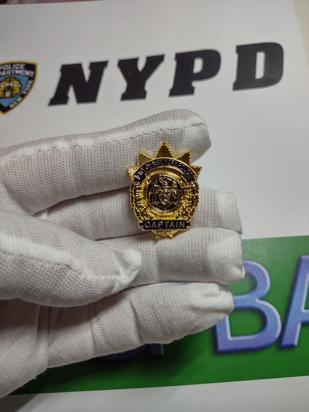Captain NYPD Mini Shield. - Etsy Australia
