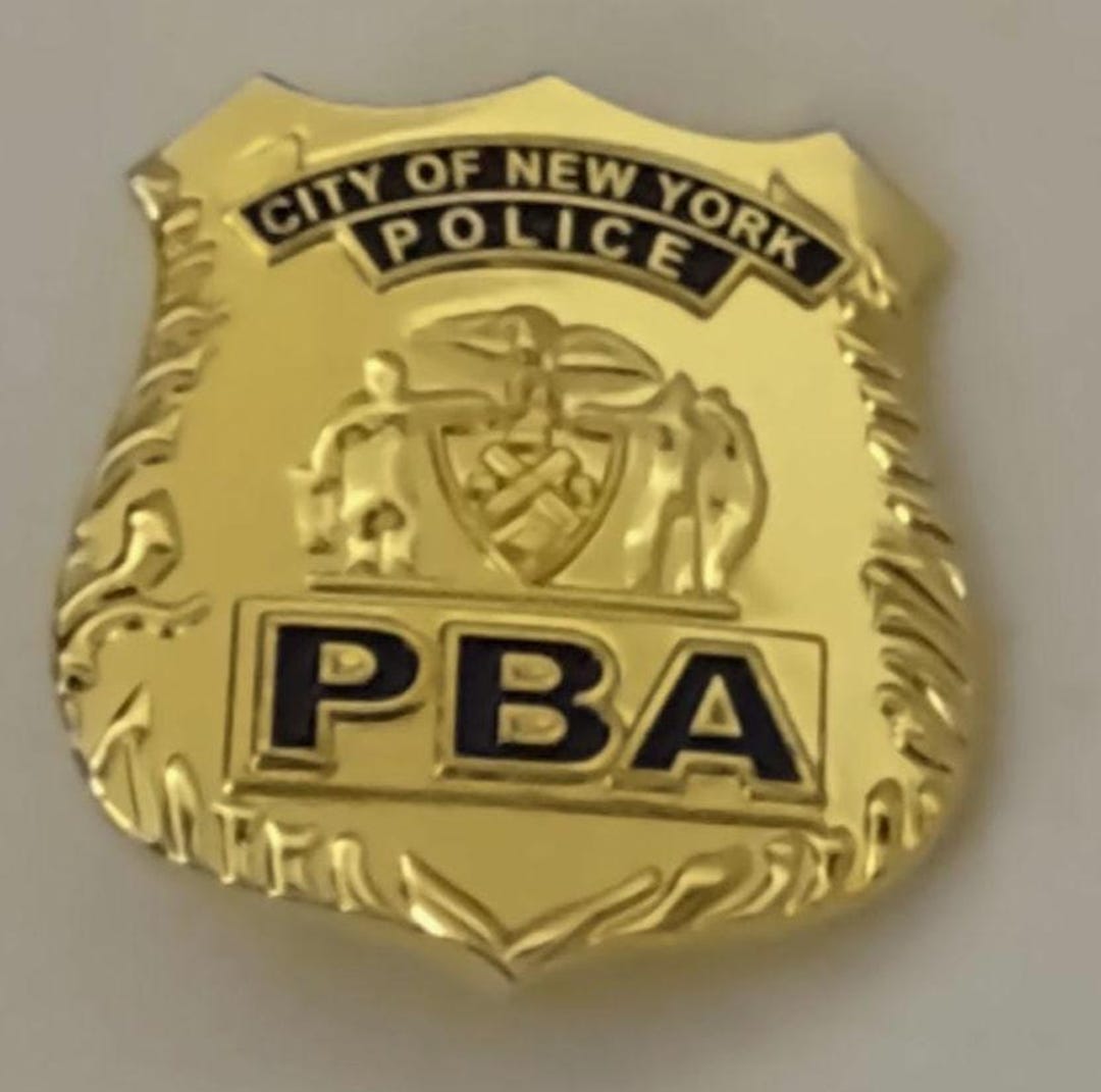 NYPD PBA Badge Mini Shield. - Etsy
