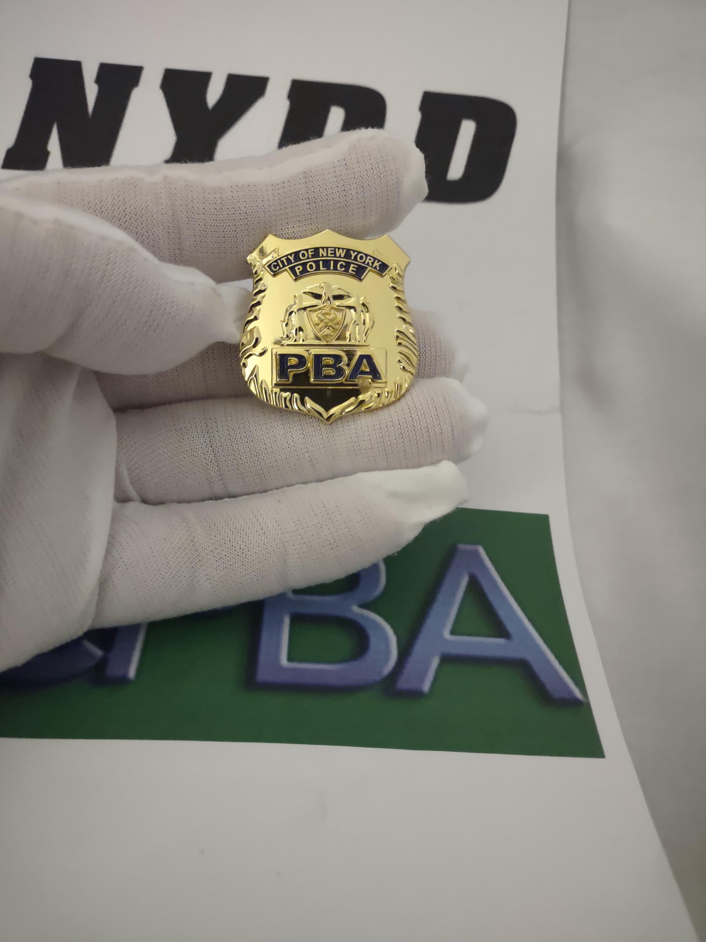NYPD PBA Badge Mini Shield. - Etsy