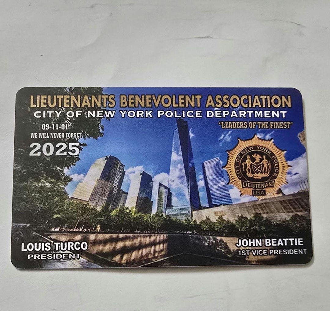 2025 Brand New LBA PBA Lieutenant Card. Low on Stock. - Etsy