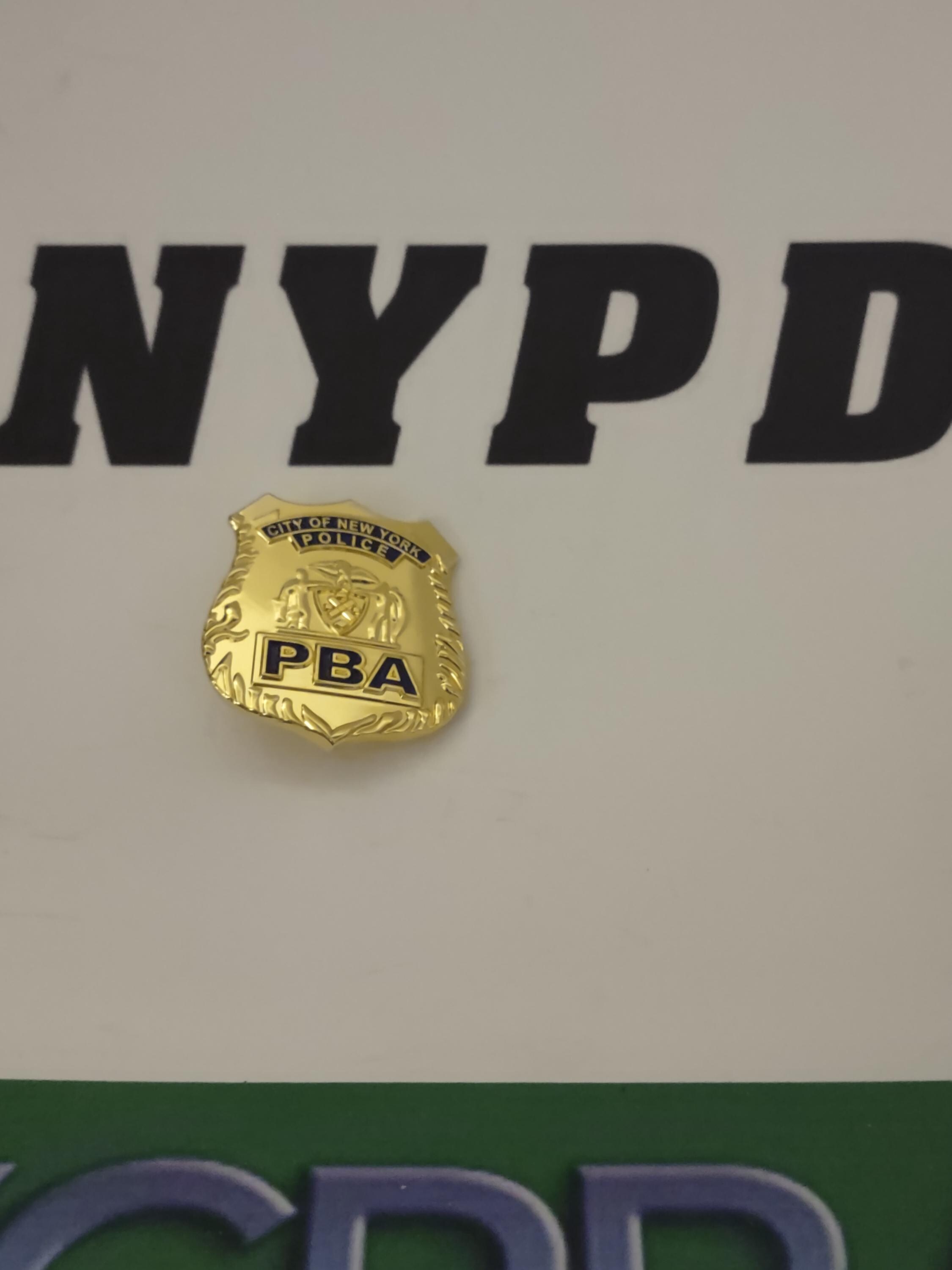 NYPD PBA Badge Mini Shield. - Etsy