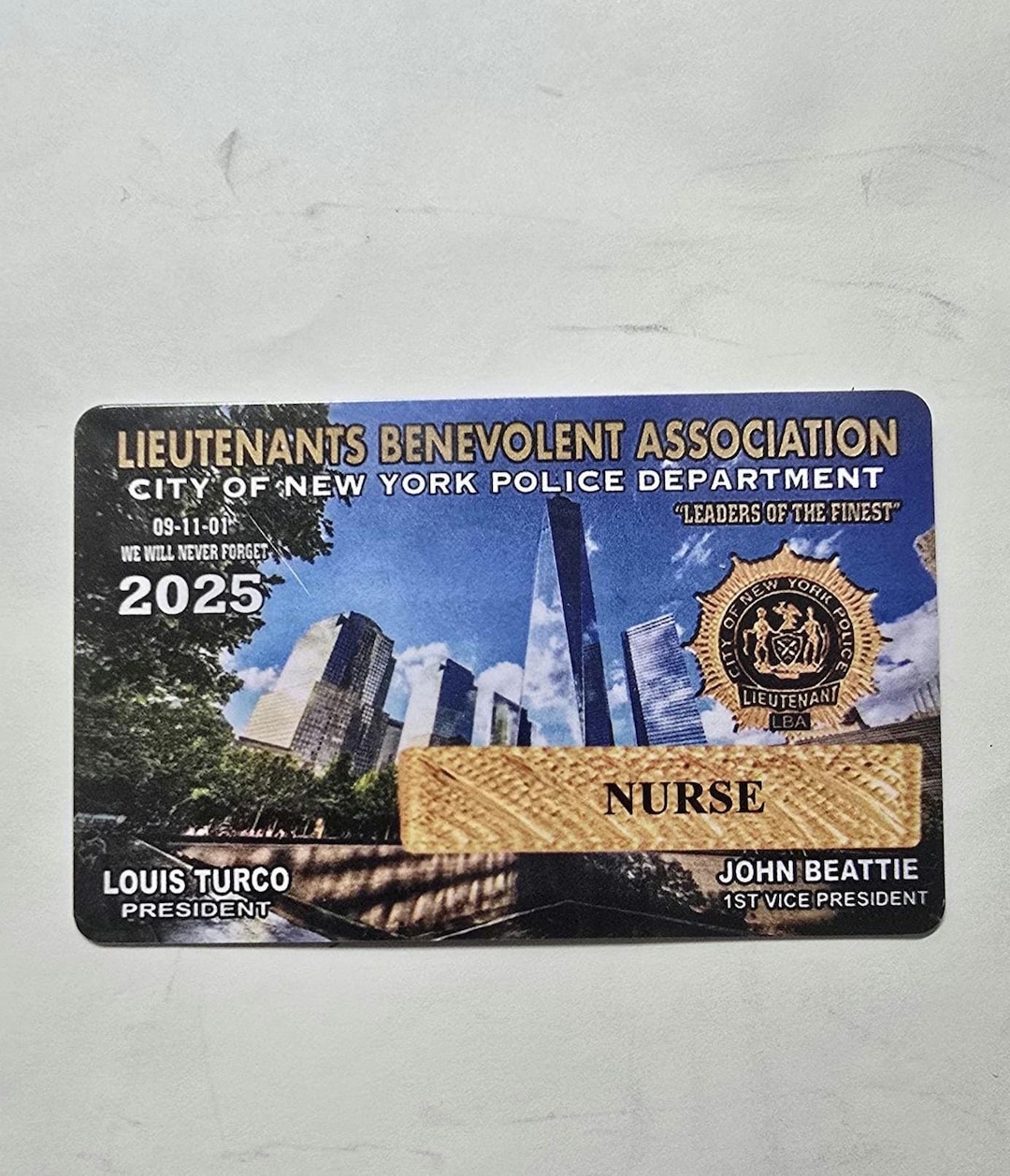 2025 Brand New LBA Pba Lieutenant Card Nurse. Low on Stock. - Etsy
