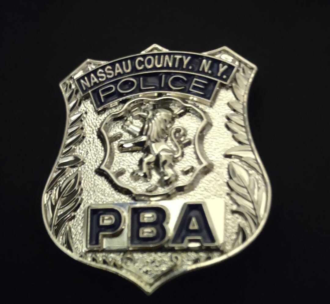 Nassau County NY Police PBA Badge Mini Shield. - Etsy