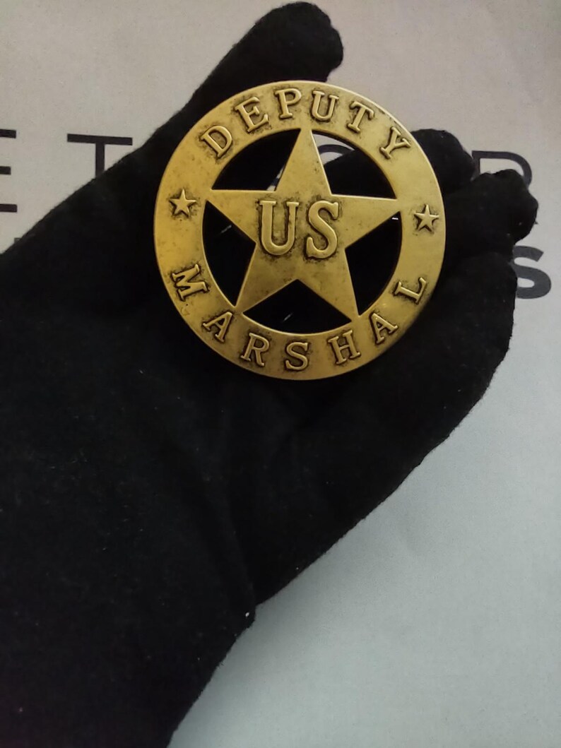 Deputy US Marshal Round Badge. - Etsy