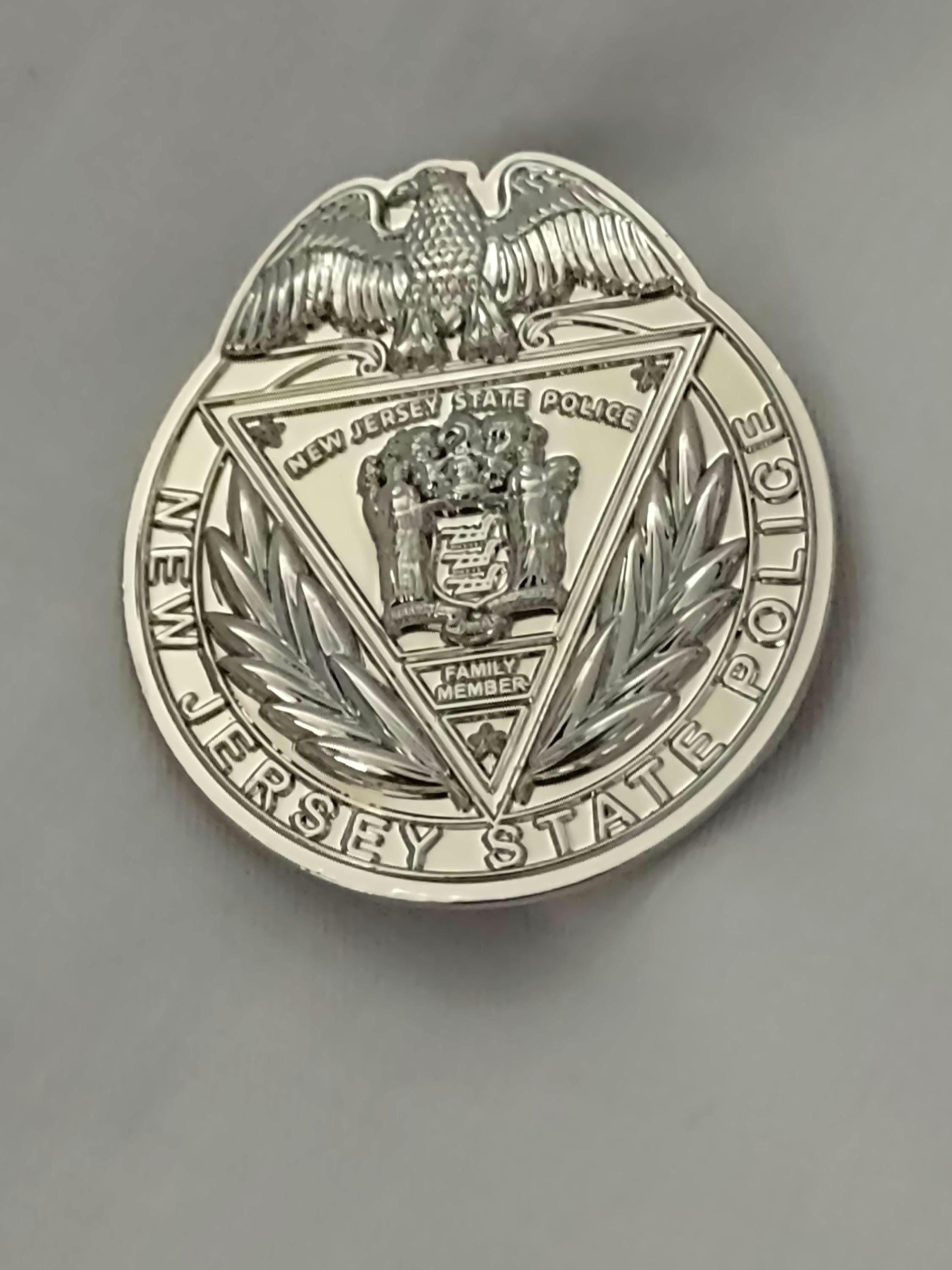 New Jersey State Police Badge . PBA - Etsy