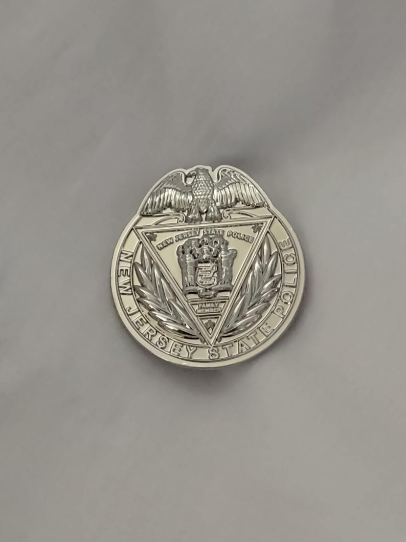 New Jersey State Police Badge . PBA - Etsy