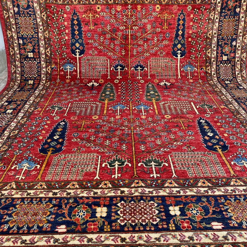 Red Oriental Rug - Etsy