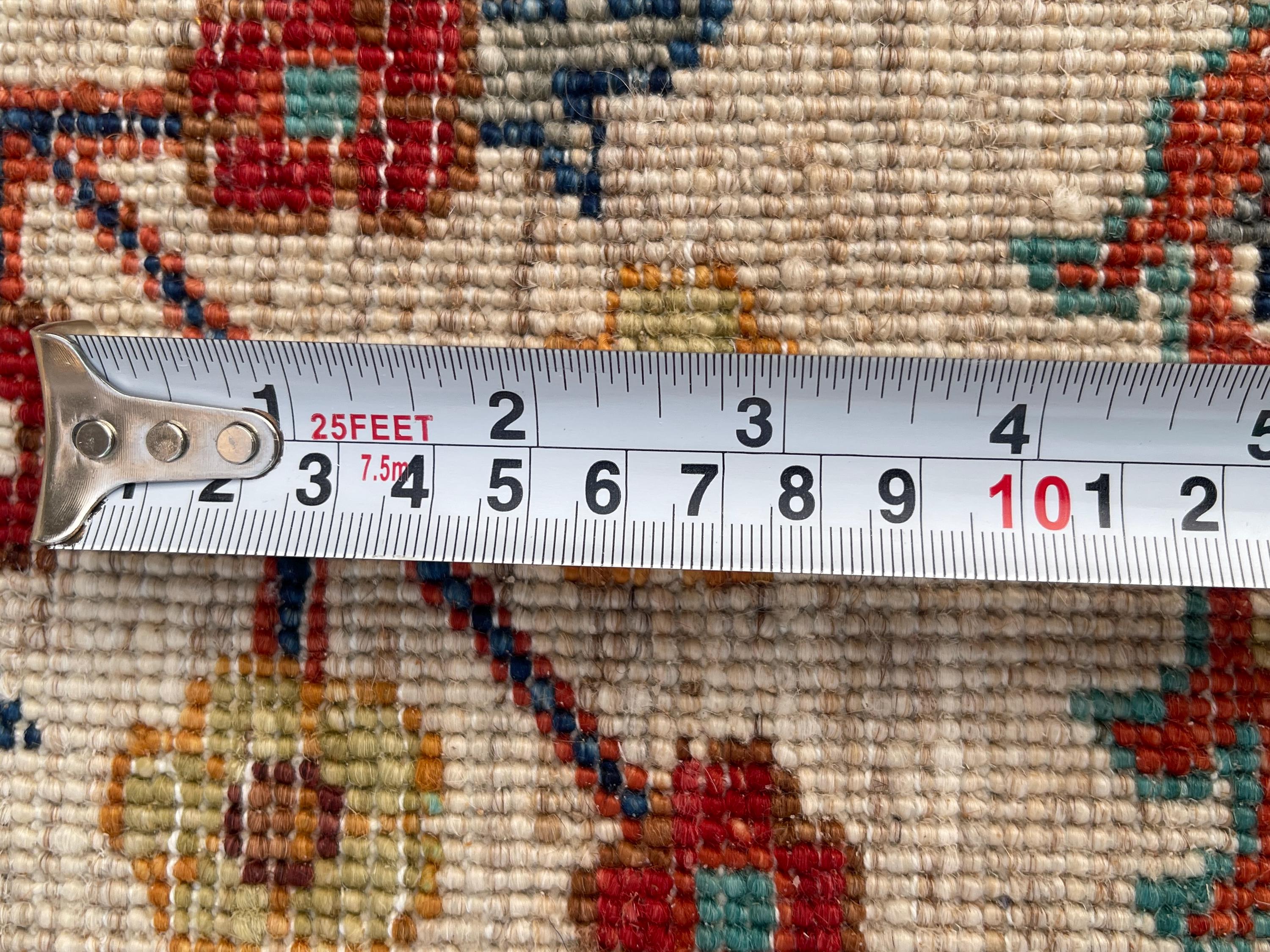 5x7 Beige Sultani Area Rug Afghan Hand Knotted Veg Dye Wool Livingroom ...