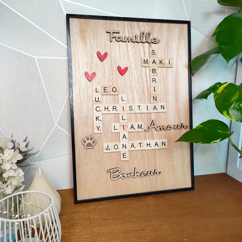 Tableau scrabble personnalisé - Etsy France
