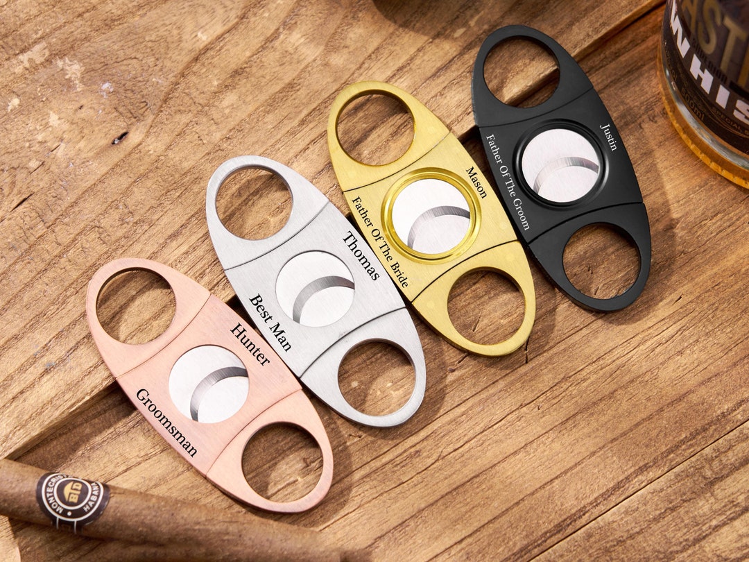 Personalized Cigar Cutter,custom Cigar Knife,groomsmen Gift,fathers Day ...
