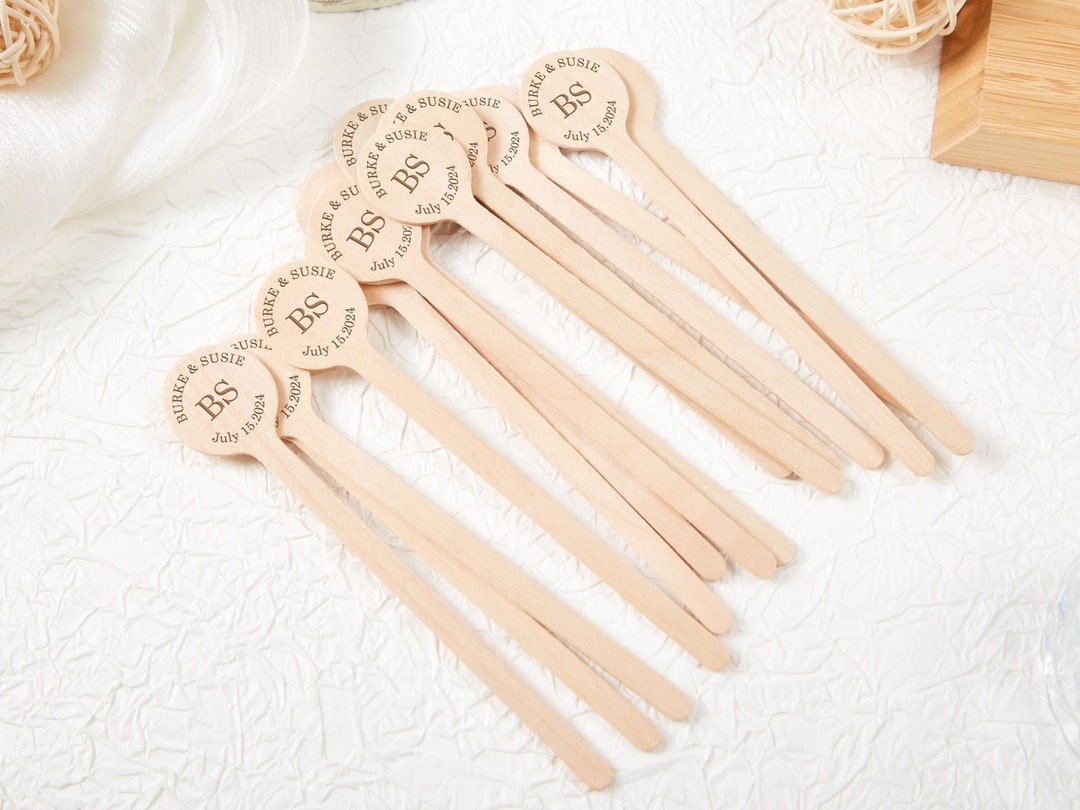 Wooden Drink Stirrers,personalized Wedding Drink Stirrers,coffee ...
