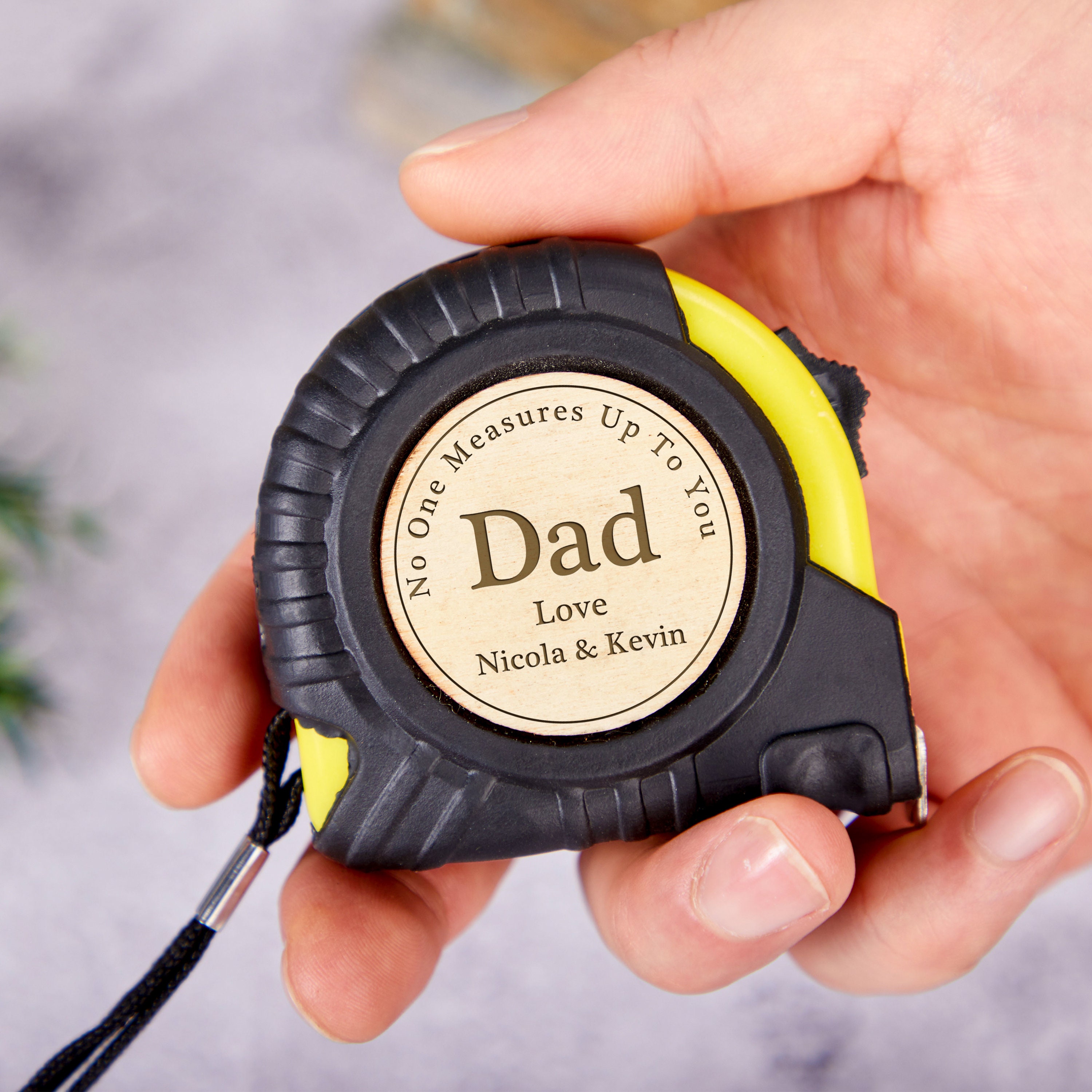 Personalised Tape Measure Ruler, Engraved Gift for Dad,father's Day ...