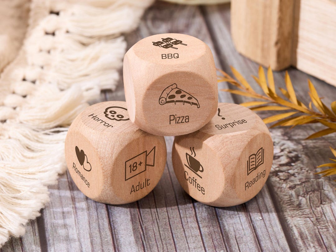Personalized Food Dice,custom Date Night Dice,couples Dinner Idea Dice ...