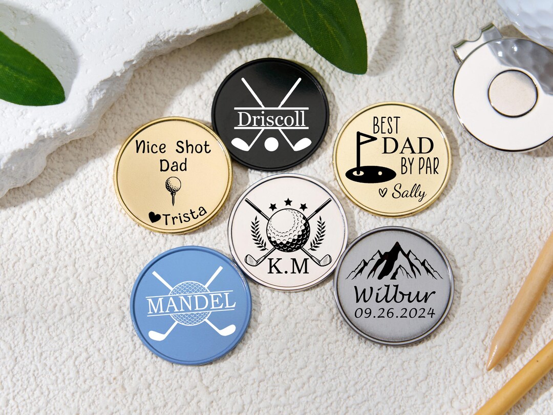 Golf Ball Marker With Magnetic Hat Clip,personalized Golf Gifts for Men ...