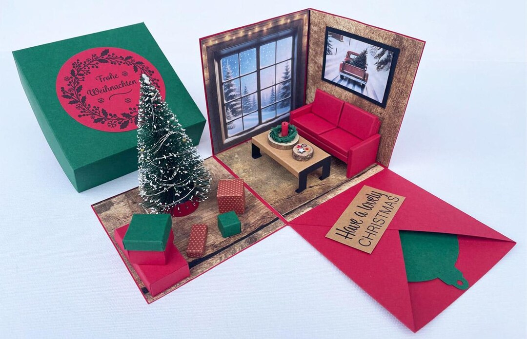 Christmas Pop-up Explosion Box With Lights - Perfect as a Cash Gift or ...