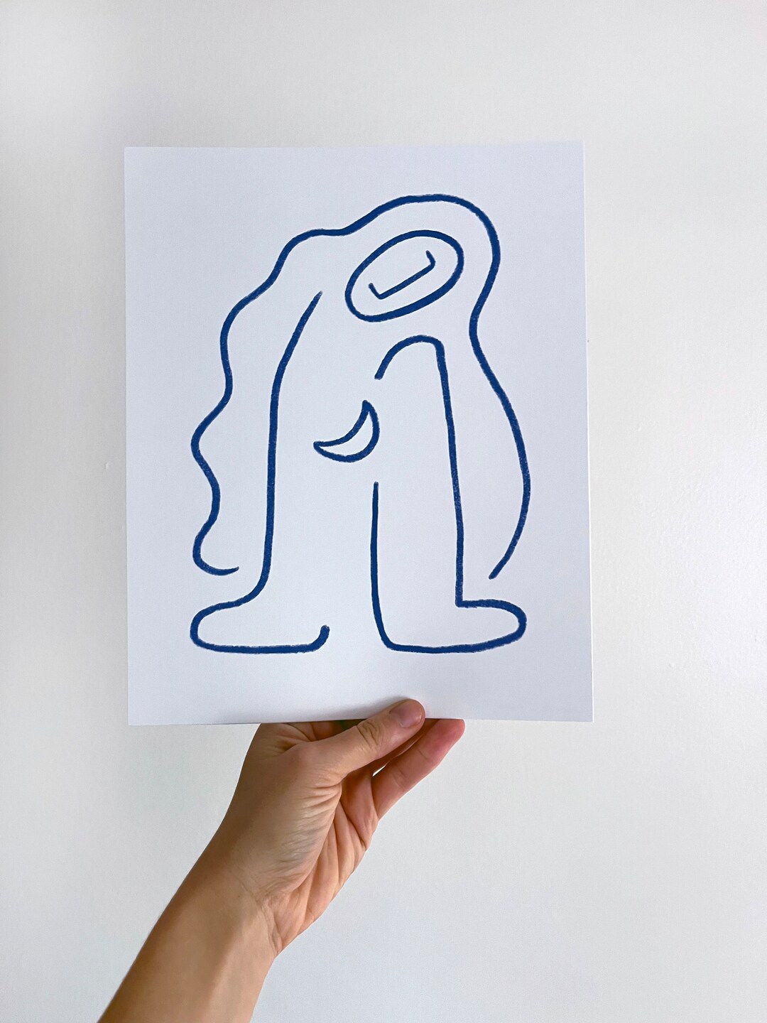 Art Print / Line Art / Female Figure Art / Minimal Art / Figure Art ...