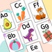 Alphabet Flash Cards With Cute Graphics | A-Z Cards | Toddler Preschool ...