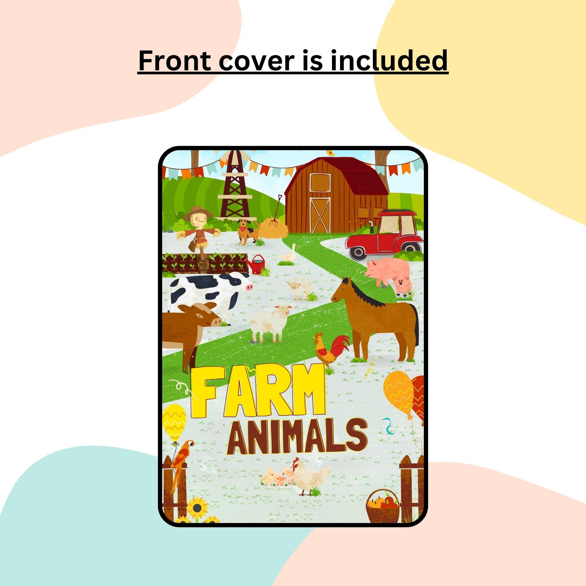 14 Farm Animals Flash Cards | Flashcards for Kids | Toddler Preschool ...
