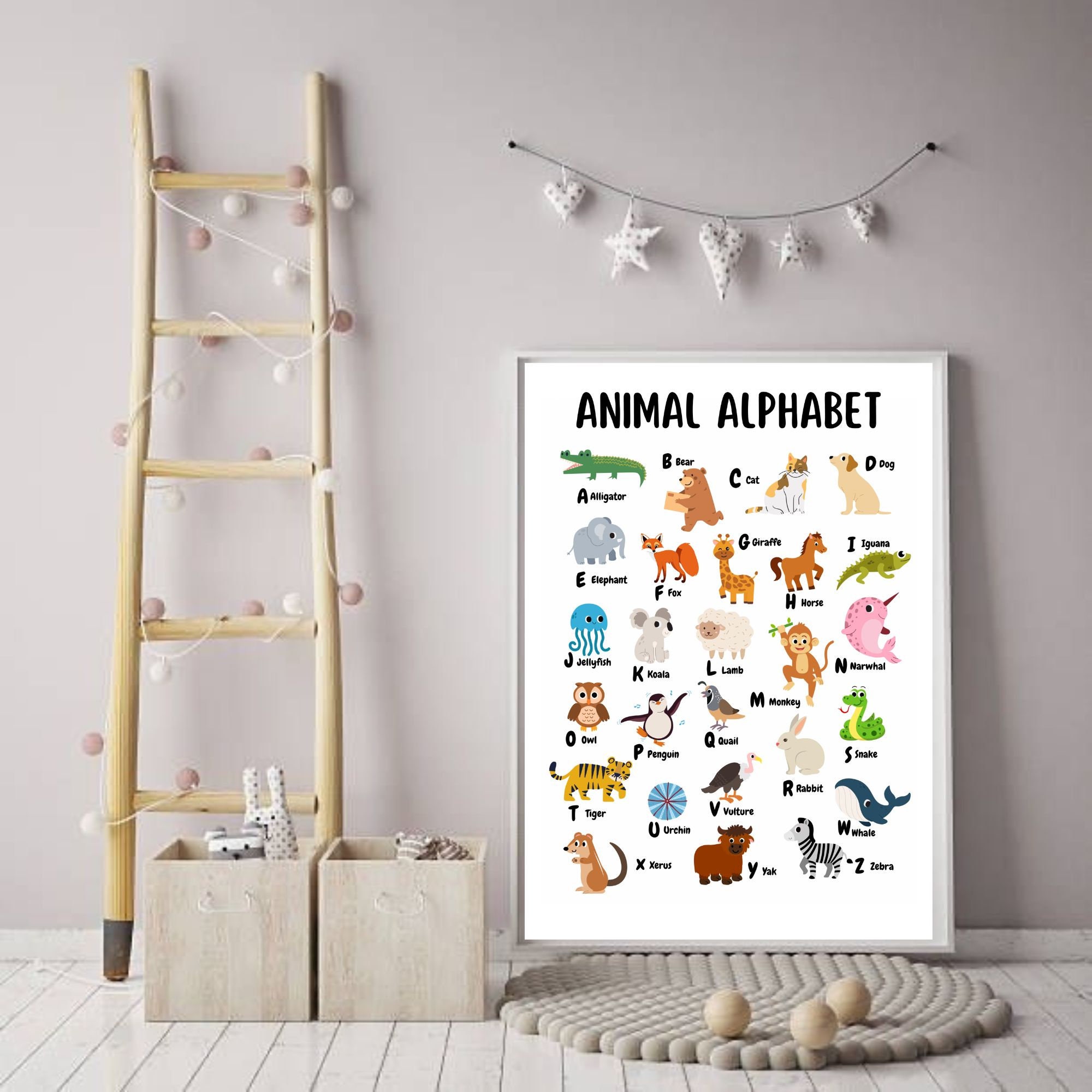 Colors Animal Alphabet the Solar System Poster | Bundle Educational ...