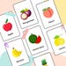 28 Cute Fruits Flash Cards | Flashcards for Kids | Toddler Preschool ...