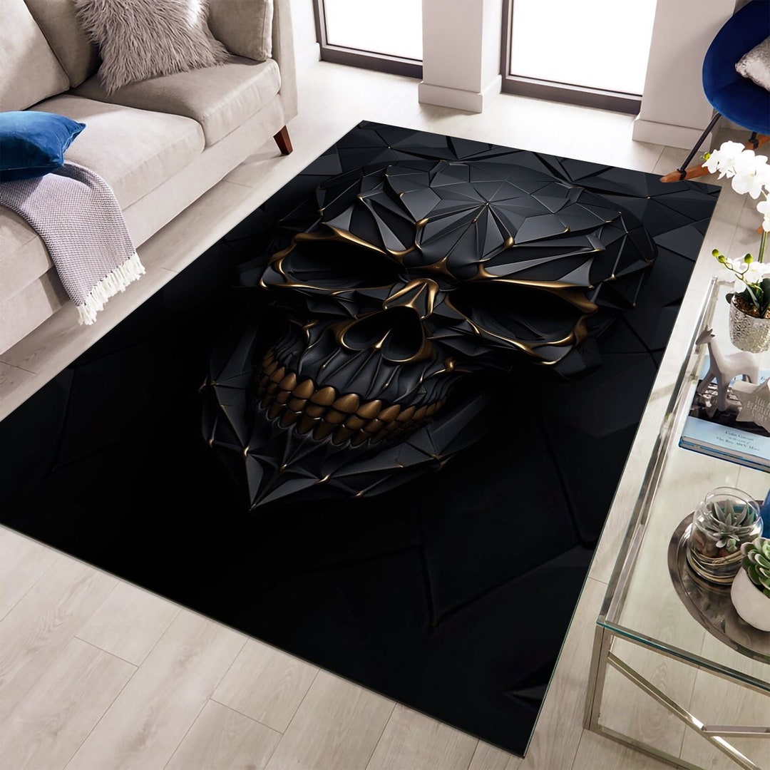 Mystic Mask Rug, Masked Elegance, Intriguing Design, Elegant Mystery ...