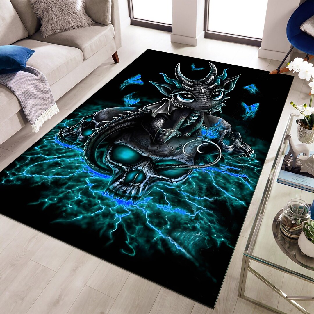 Dragon Rug, Mythical Creatures, Legendary Design, Fantastic Rug, Dragon ...