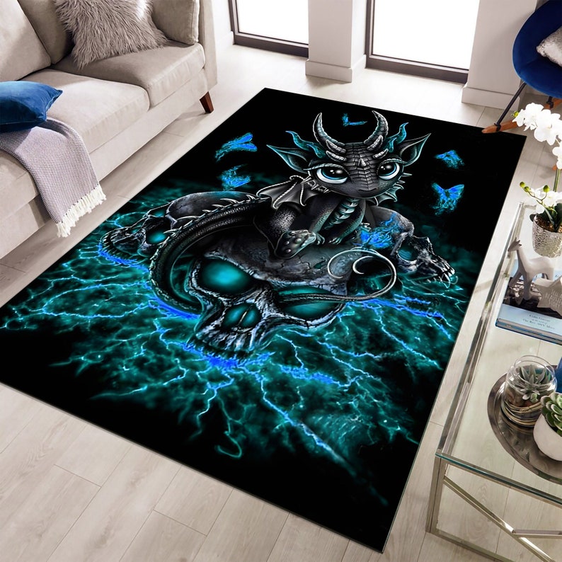 Dragon Rug, Mythical Creatures, Legendary Design, Fantastic Rug, Dragon ...