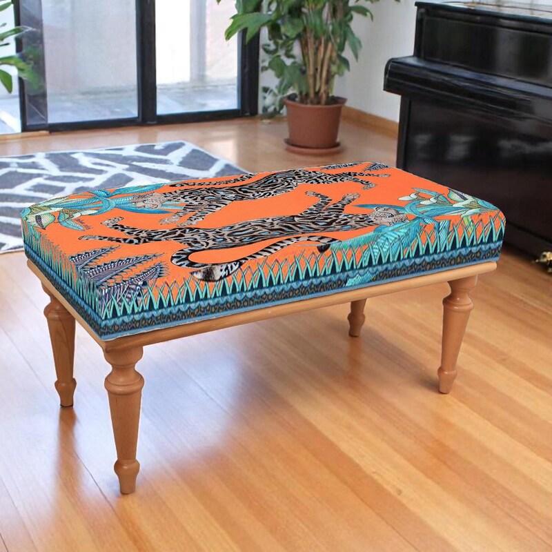 Leopard Bench - Etsy