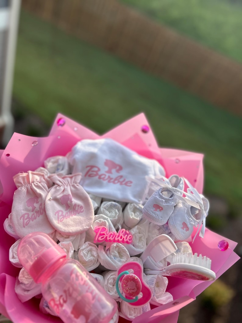 Diaper Cake Baby Shower Gift Diaper Bouquet - Etsy