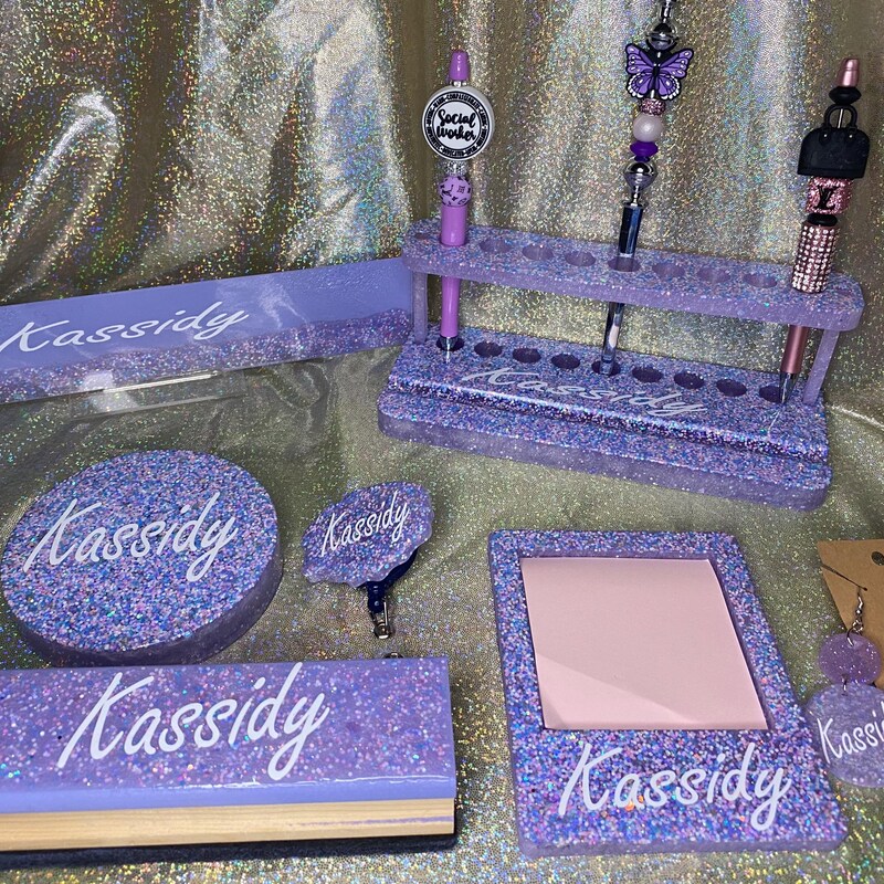 Glitter Sticky Notes - Etsy