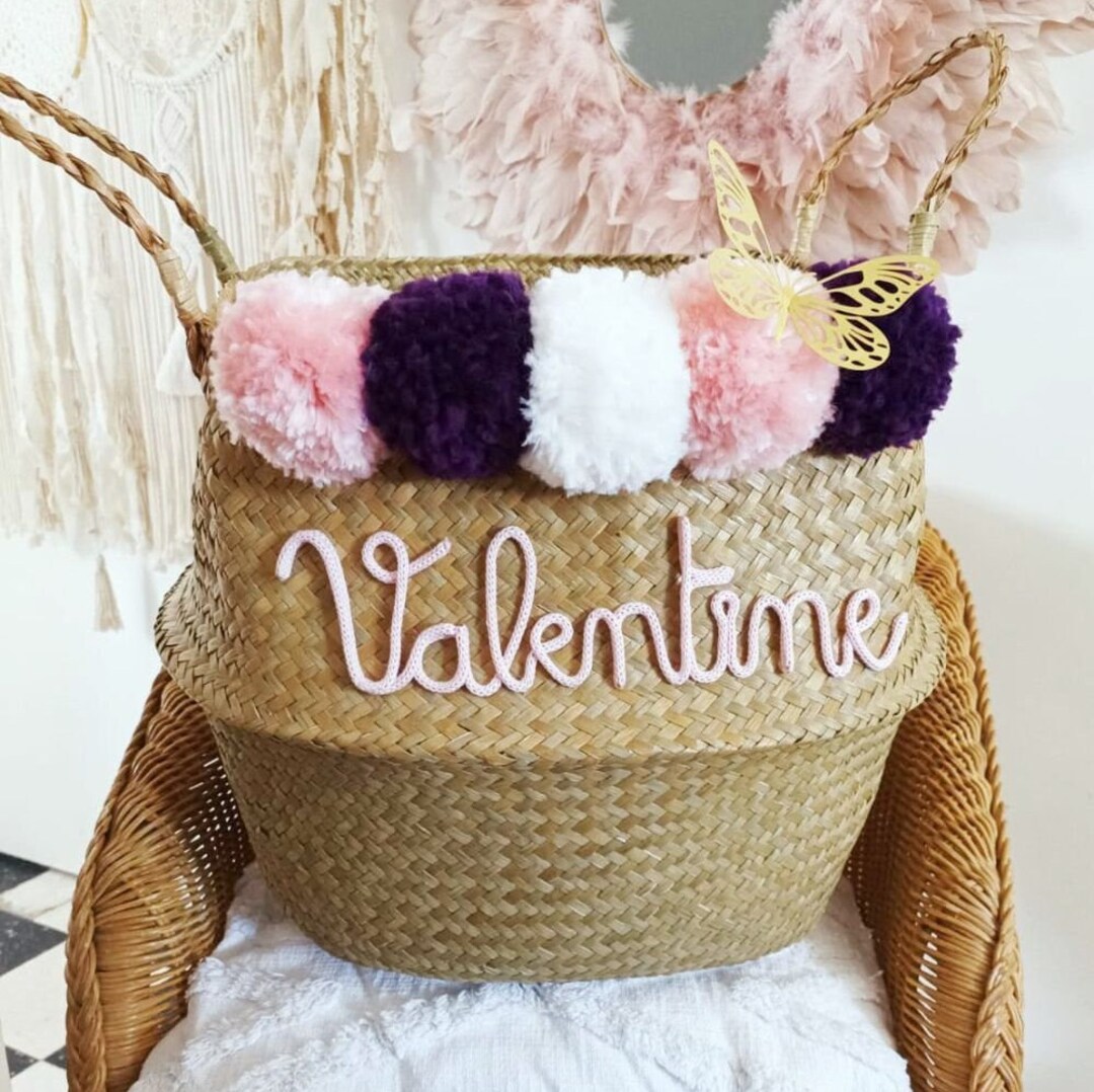 Personalized Knitting Basket - Etsy Personalized Knitting Basket - Etsy