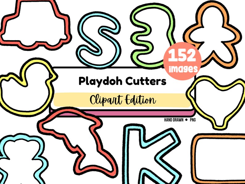 Playdoh Cutters Clip Art Images for Teaching Resources Hand Drawn Clip ...