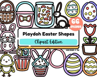 Playdoh Clip Art Bundle Images for Teaching Resources Hand Drawn Clip ...