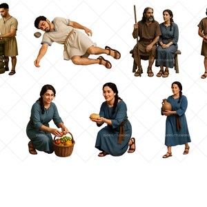 Cain and Abel Clipart, Old Testament Pngs, Bible Story Printables ...