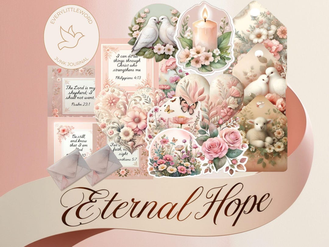Christian Junk Journal Kit - Faith-based Journaling Ephemera, Bible ...