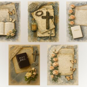 Christian Junk Journal Kit Printable - Faith-based Ephemera - Bible ...