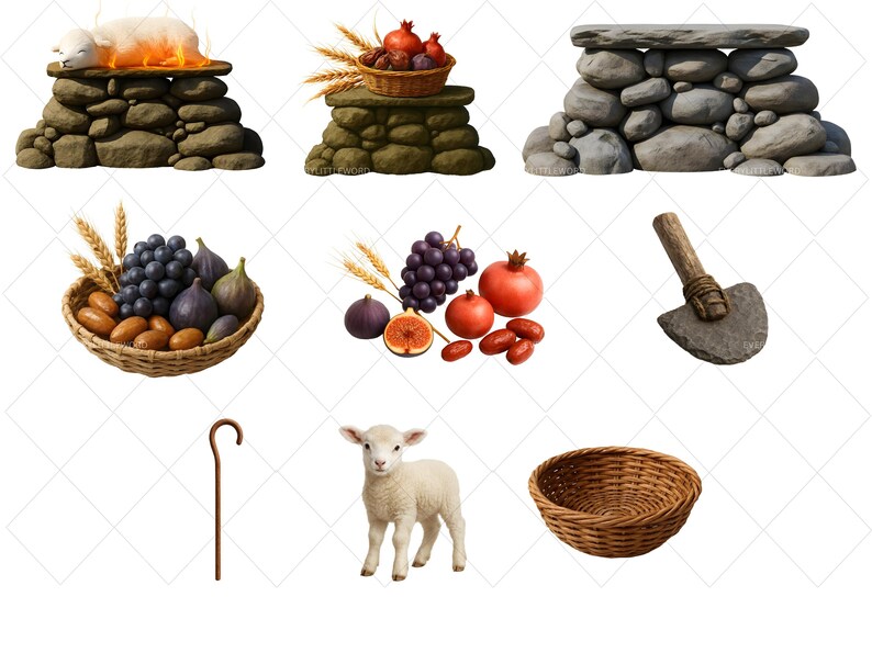 Cain and Abel Clipart, Old Testament Pngs, Bible Story Printables ...