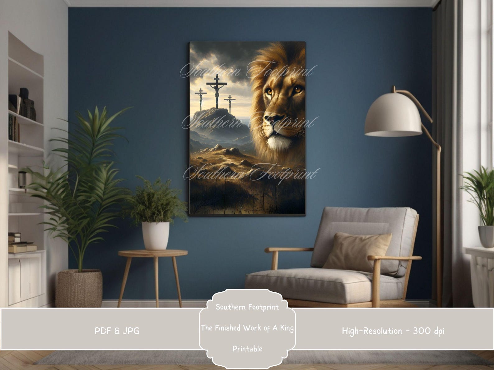 Christian Wall Art Printable Jesus Digital Oil Painting PDF & JPG ...