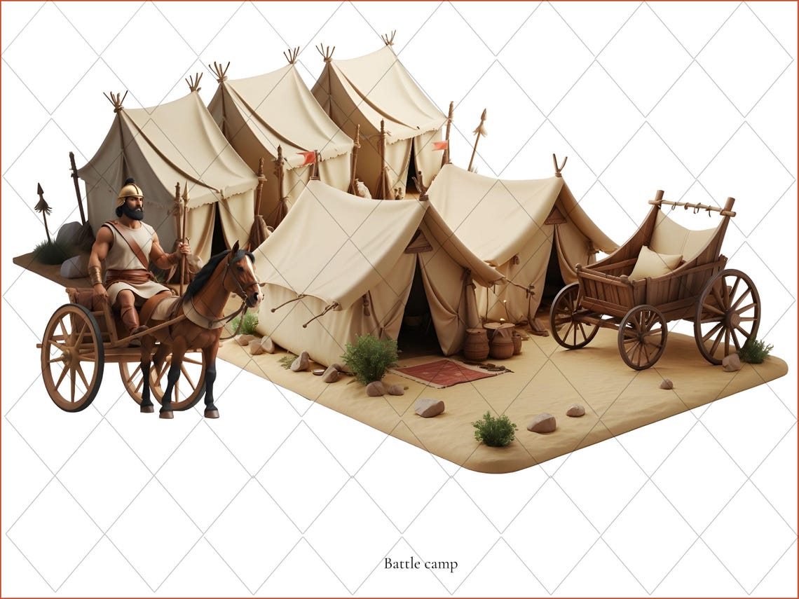Old Testament Warriors Clipart Bundle, Soldiers and Heroes From the ...
