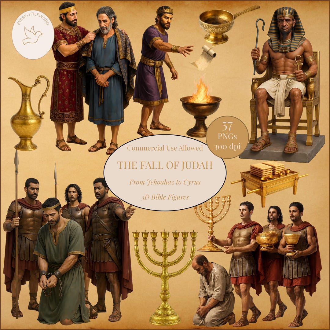 The Fall of Judah Clipart – Bible Story PNG, Old Testament Kings ...