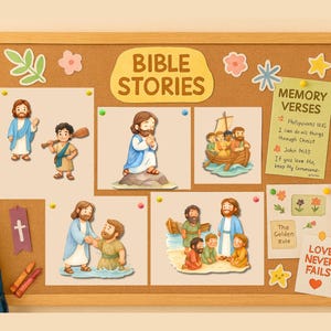 Jesus Walks on Water Clipart: Watercolor Bible Story Clipart, New ...